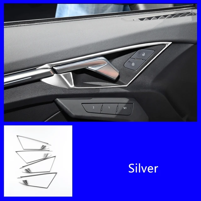 Car Inner Door Bowl Handle Frame Decoration Sticker Trim For Audi A3 ...