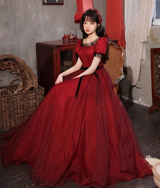 Red Victorian Gowns