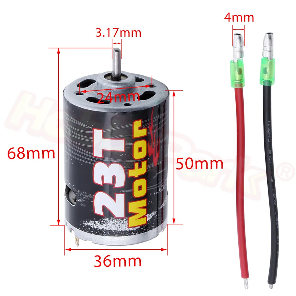 Brushed 540 Motor 23T Electric Engine For Kyosho 1/10 OPTIMA JAVELIN ...