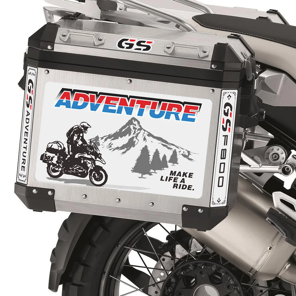 Motorcycle Tail Top Side Boxs cases panniers Luggage Aluminium Stickers ...