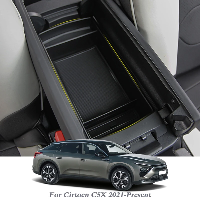 Car-Styling-For-Citroen-C5X-2021-Present-LHD-Center-Console-Armrest-Box ...