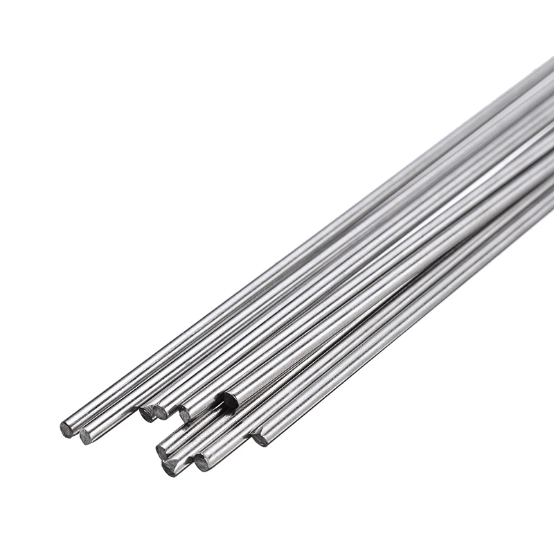 10Pcs 330mm Long 1.2/1.6/2.4mm Stainless Steel TIG Welding Rods Filler ...