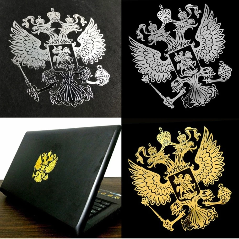 Coat-of-Arms-of-Russia-Nickel-Metal-Car-Styling-Laptop-Sticker-Car ...