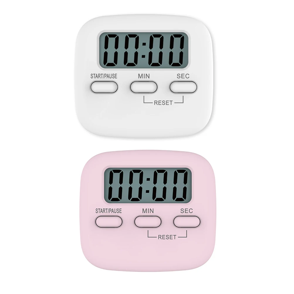 1pcs Kitchen Timer Big Digits Loud Alarm Magnetic Backing Stand with ...