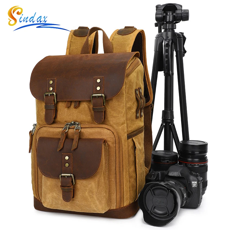 Dslr Camera Tas Rugzak Batik Canvas Waterdichte Fotografie Rugzak ...