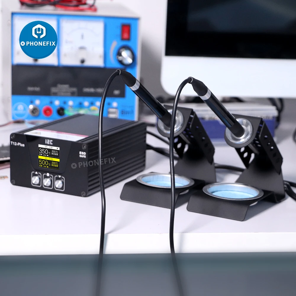 I2c T12 Plus Dual Handle Soldering Station High Power 240w 2s Heating ...