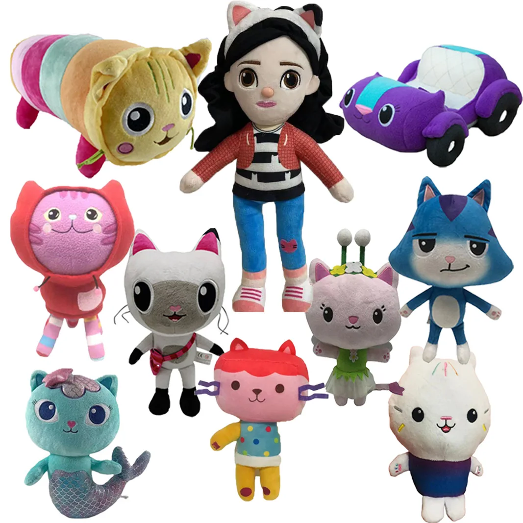 23-25cm Gabby Dollhouse Plush Toy Cartoon Season Stuffed Animals ...