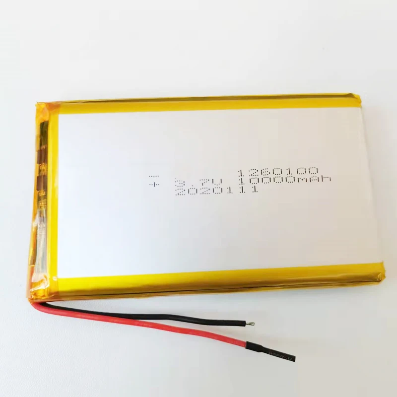 10000mah 3.7V 1260100 Li-polymer Rechargeable Battery 1160100 For ...