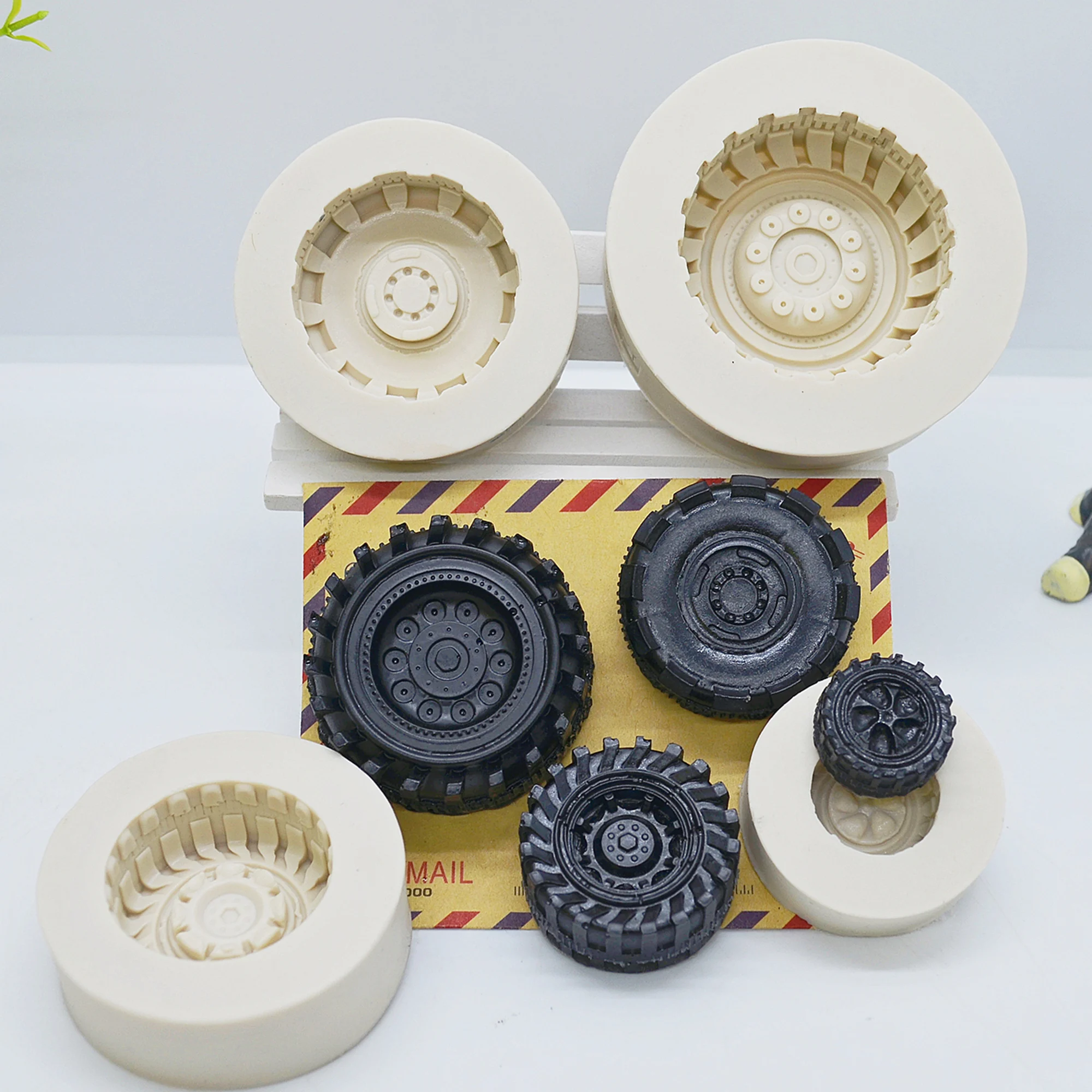 4pc-Set-Tires-Wheel-Silicone-Fondant-Cake-Molds-Chocolate-Cookies-Mould ...