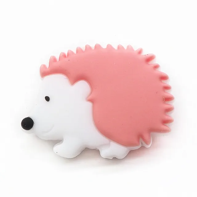 Chengkai 10pcs Silicone Hedgehog Teether Beads DIY Baby Koala Animal Cartoon Teething Sensory ...