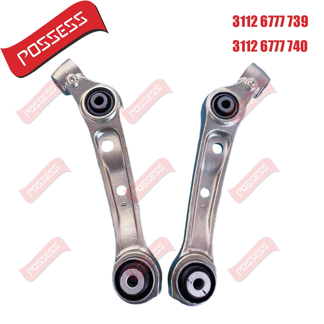 A-Pair-Front-Lower-Suspension-Straight-Control-Arm-For-BMW-7-Series-F01 ...