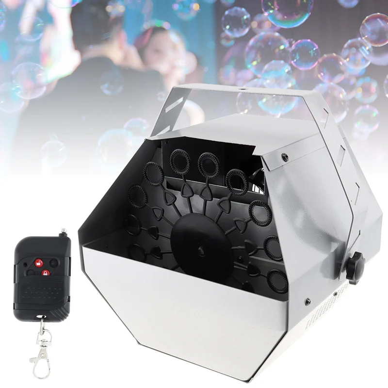 Bubble Machine 60W 0.75L Small Remote Control Bubble Machine Automatic ...