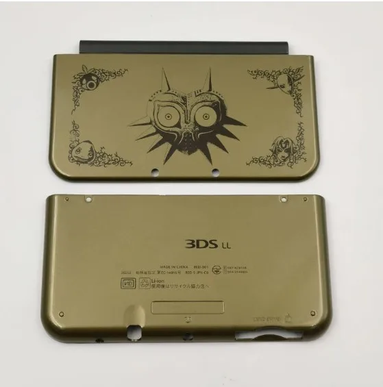 OEM-New-Gold-Top-Bottom-Shell-Cover-For-NEW-3DS-XL-LL-Upper-Top-Back ...