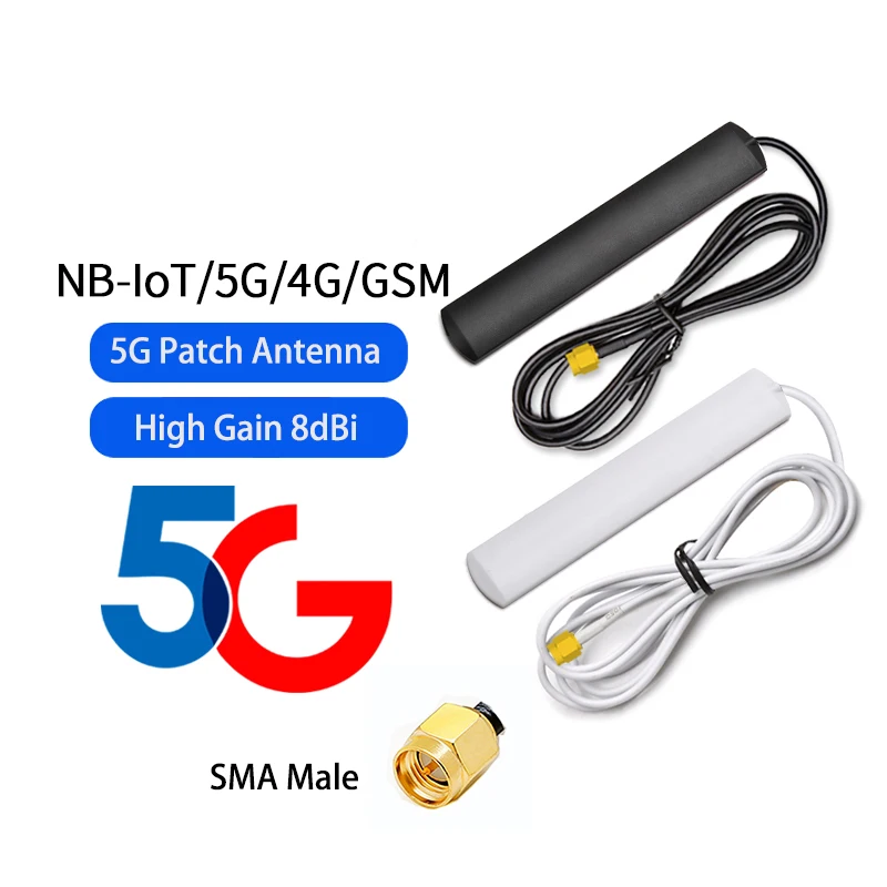 5G 패치 안테나 DTU NB IoT 2G 3G 4G LTE GSM GPRS 풀밴드 고 이득 8dbi sma 수 커넥터 3m rg173 케이블 600 6000MHz ...