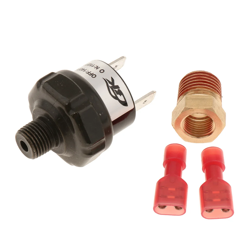 12V 110-140 PSI Pressure Switch Tank Mount Air Horn Presssure Switch ...