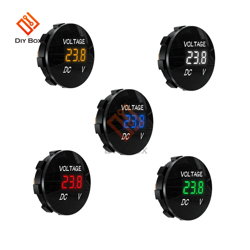 DC 12V Digital Panel Voltmeter Voltage Meter Tester Led Display For Car ...