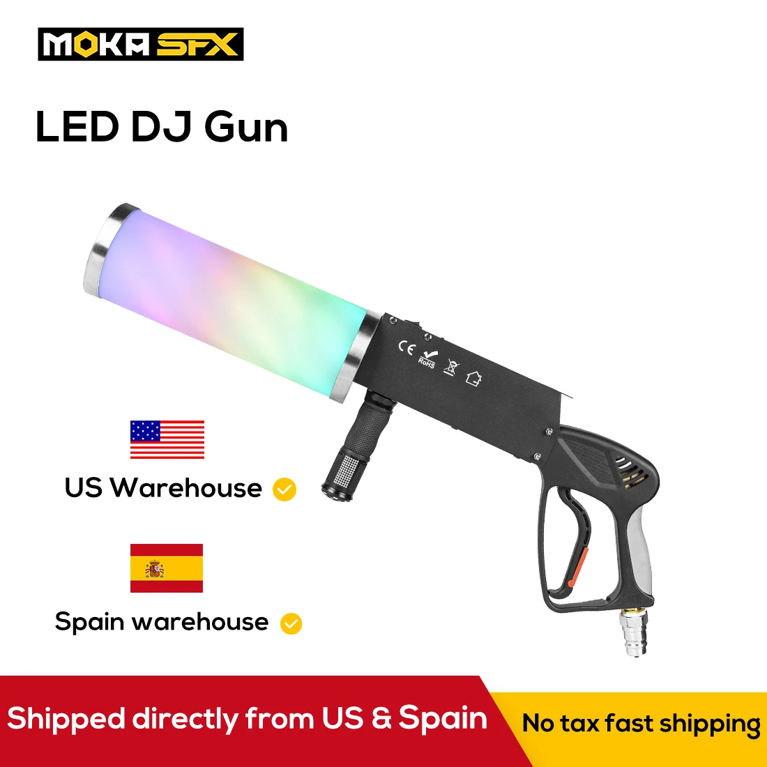 Spain China Ship Moka Sfx Handheld Led Co2 Gun Cryo Led Co2 Jet Machine ...