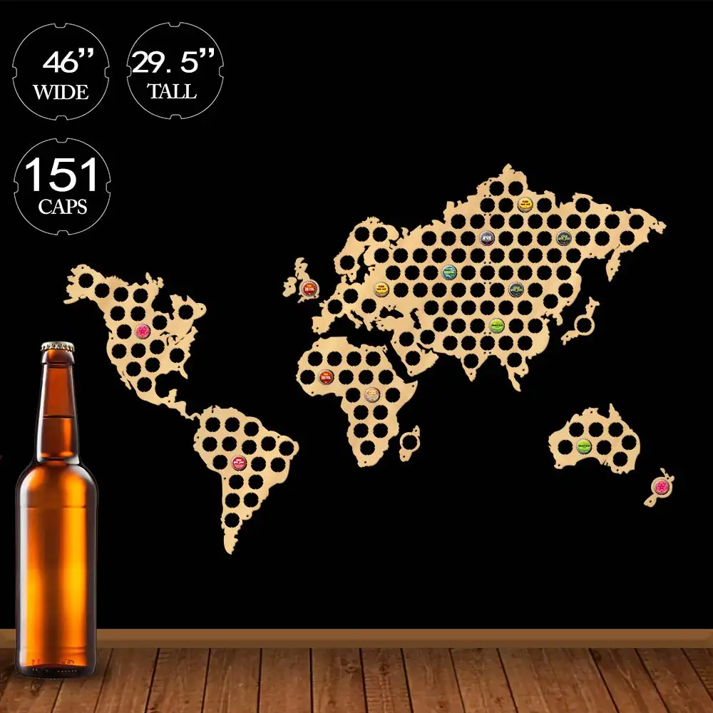 Home Décor Home & Living Beer Cap Holder Beer Cap Map Malaysia Beer Cap ...