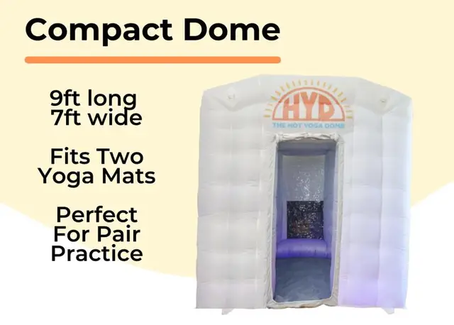 Inflatable Hot Yoga Dome Portable Lightweight & Set Up Easy Outdoor ...