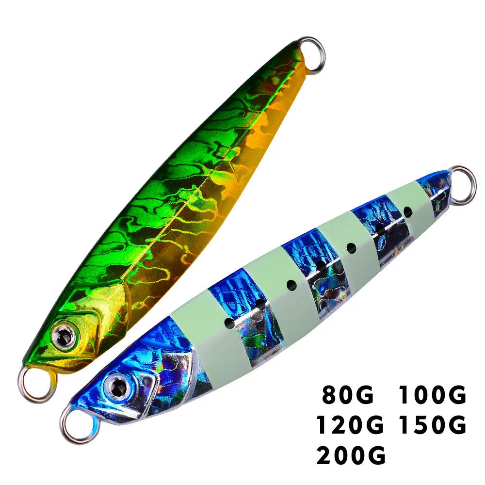 1pcs-Metal-Jig-Slow-Jig-80g-200g-Fishing-Jigging-Lure-Spoon-Spinner ...