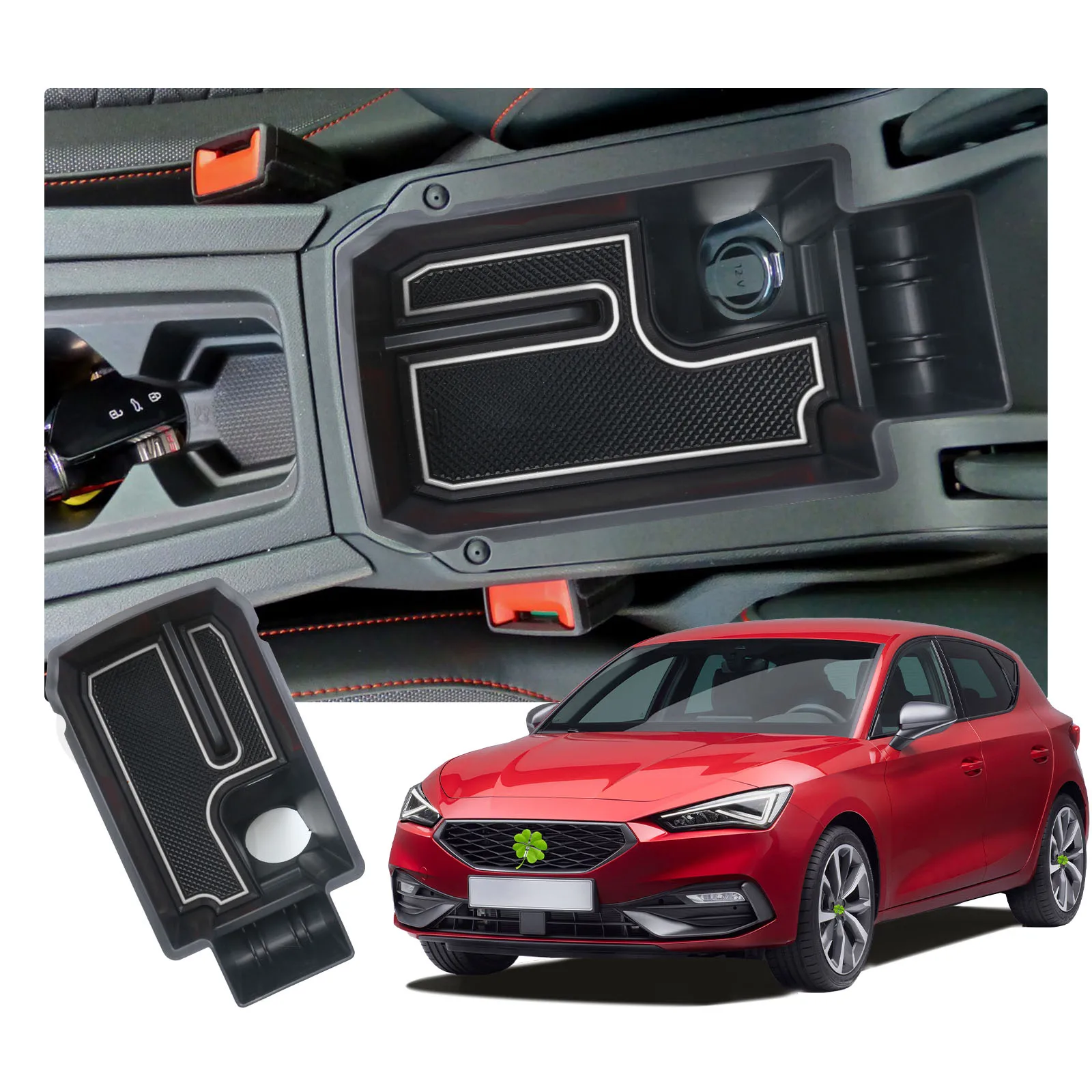 RUIYA Car Armrest Box Storage for Cupra Formentor 2023 / Leon MK4 KL1 ...