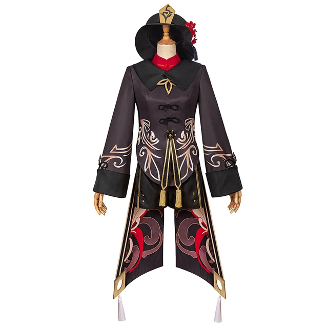 Game Genshin Impact Hu Tao Uniform Cosplay Costume Full Set ...