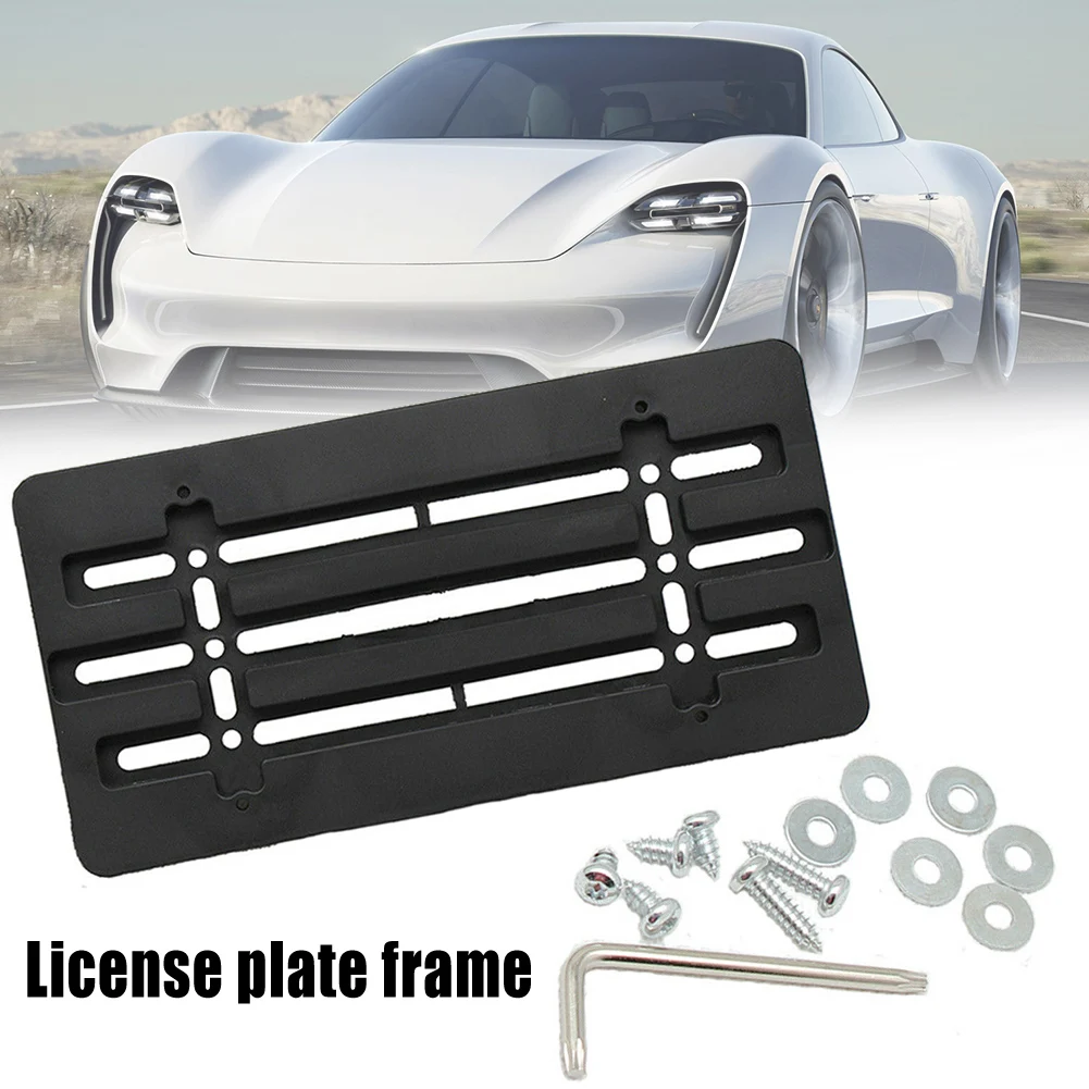 New-Car-Front-License-Plate-Holder-Mount-Adapter-Bumper-Kit-Bracket-for ...