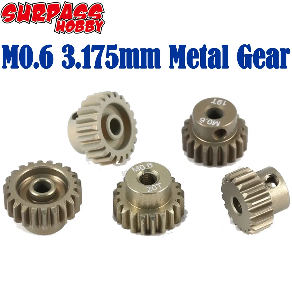 Surpass Hobby M0 6 5pcs 3 175mm 13t 14t 15t 16t 17t 18t 19t 20t 21t 22t
