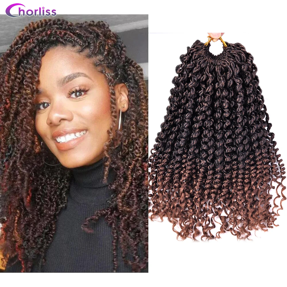 16 inch Fluffy Crochet Braids Ombre Spring Twists Hair 24 Root ...