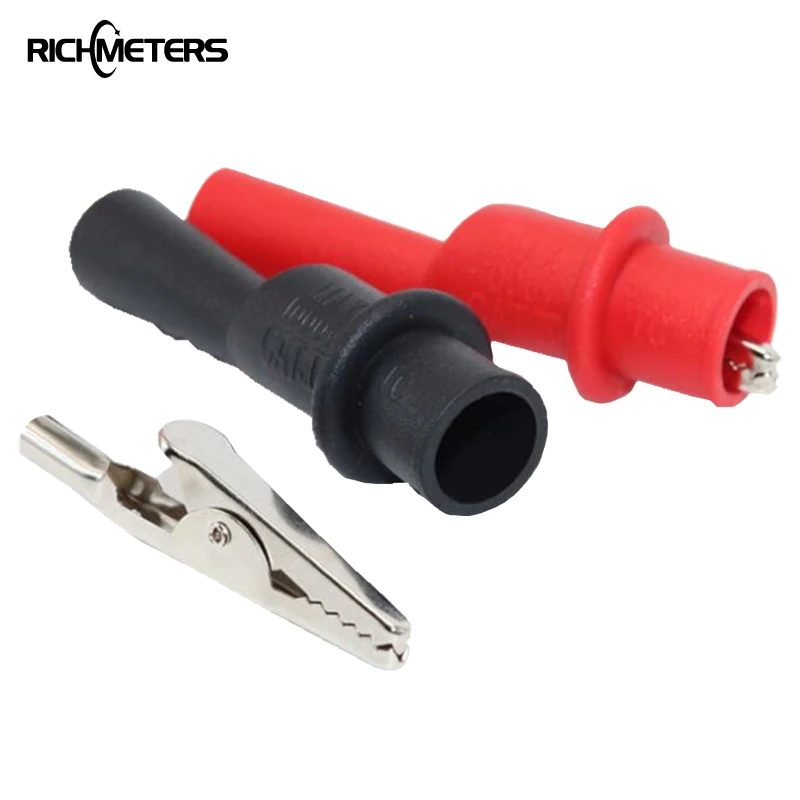 Multimeter Test Leads Crocodile Clips | Electrical Crocodile Clips ...