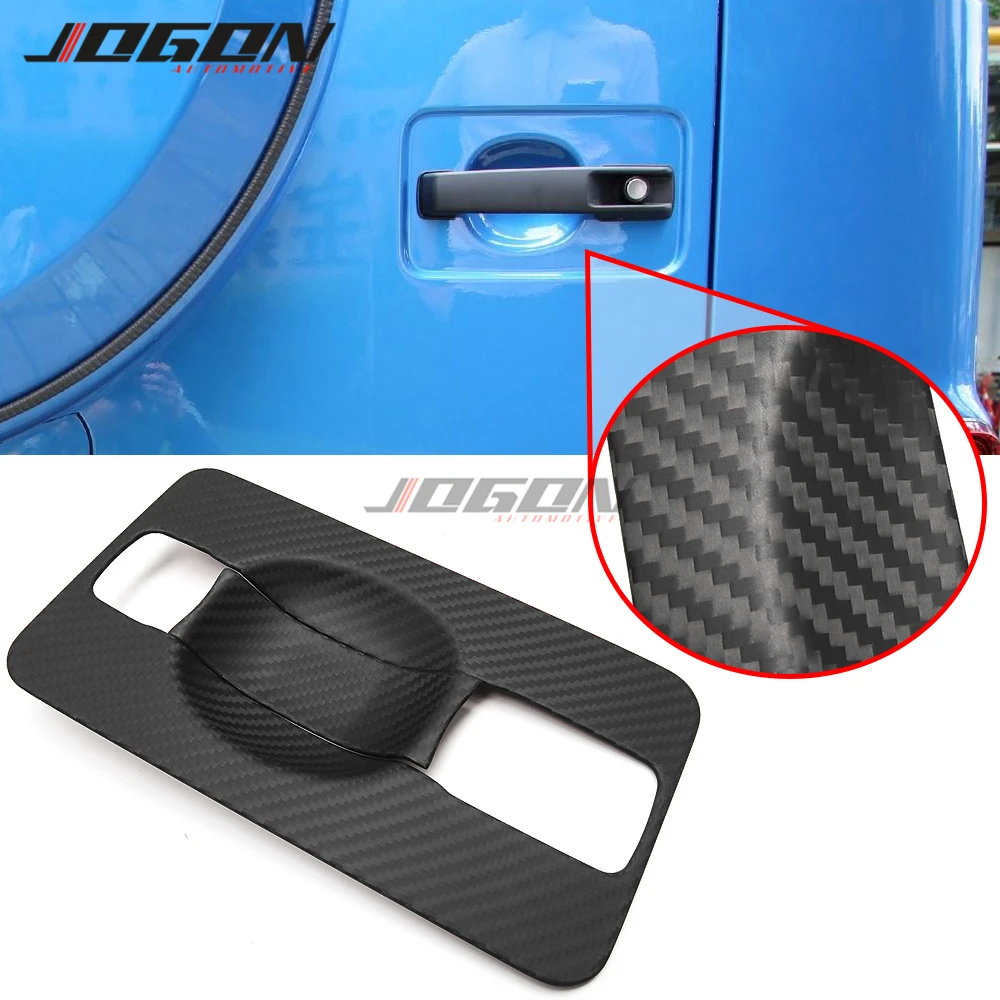 Real Carbon Tail gate Rear Door Handle Bowl Cup Trim For Mercedes Benz ...