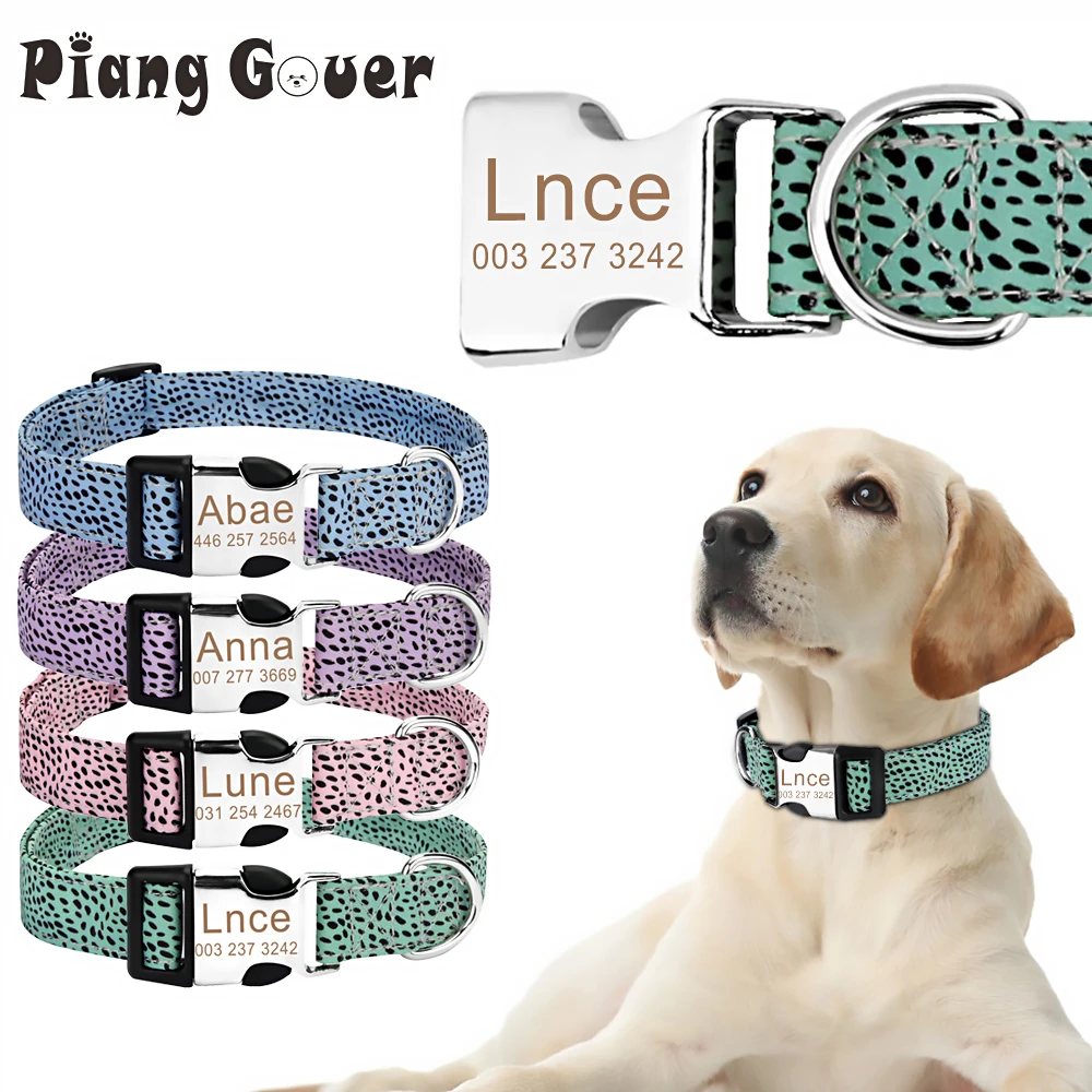 Personalized-Custom-Nameplate-Id-Pet-Collar-Leshes-Cat-Dog-Puppy-Large ...