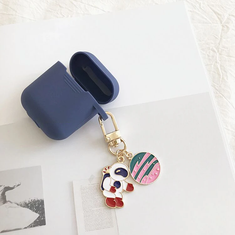 Космический астронавт, космонавт силиконовый чехол для Airpods 1 2 ...
