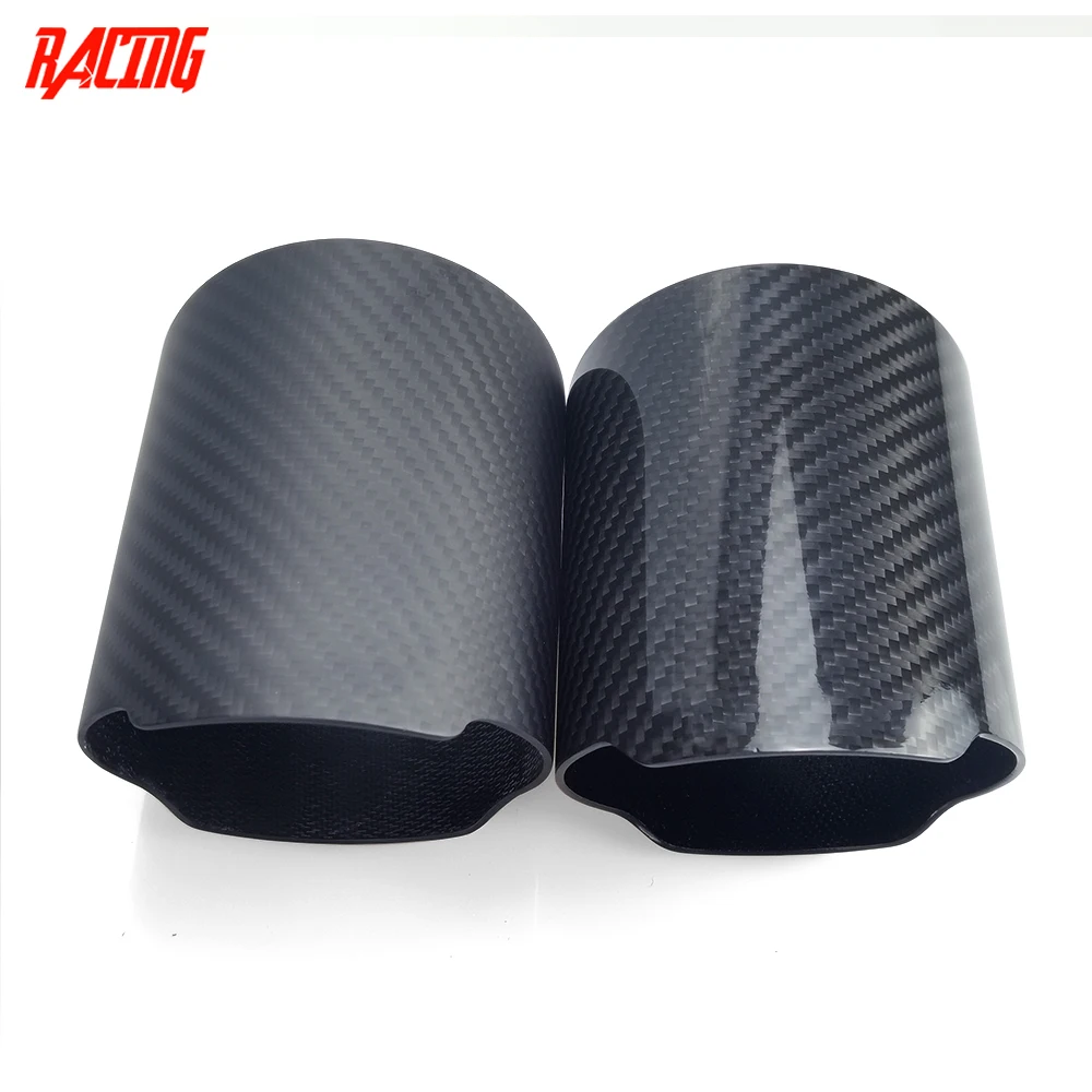 1 Piece Pipe Cover Car Universal Straight Flange High Quality Carbon ...