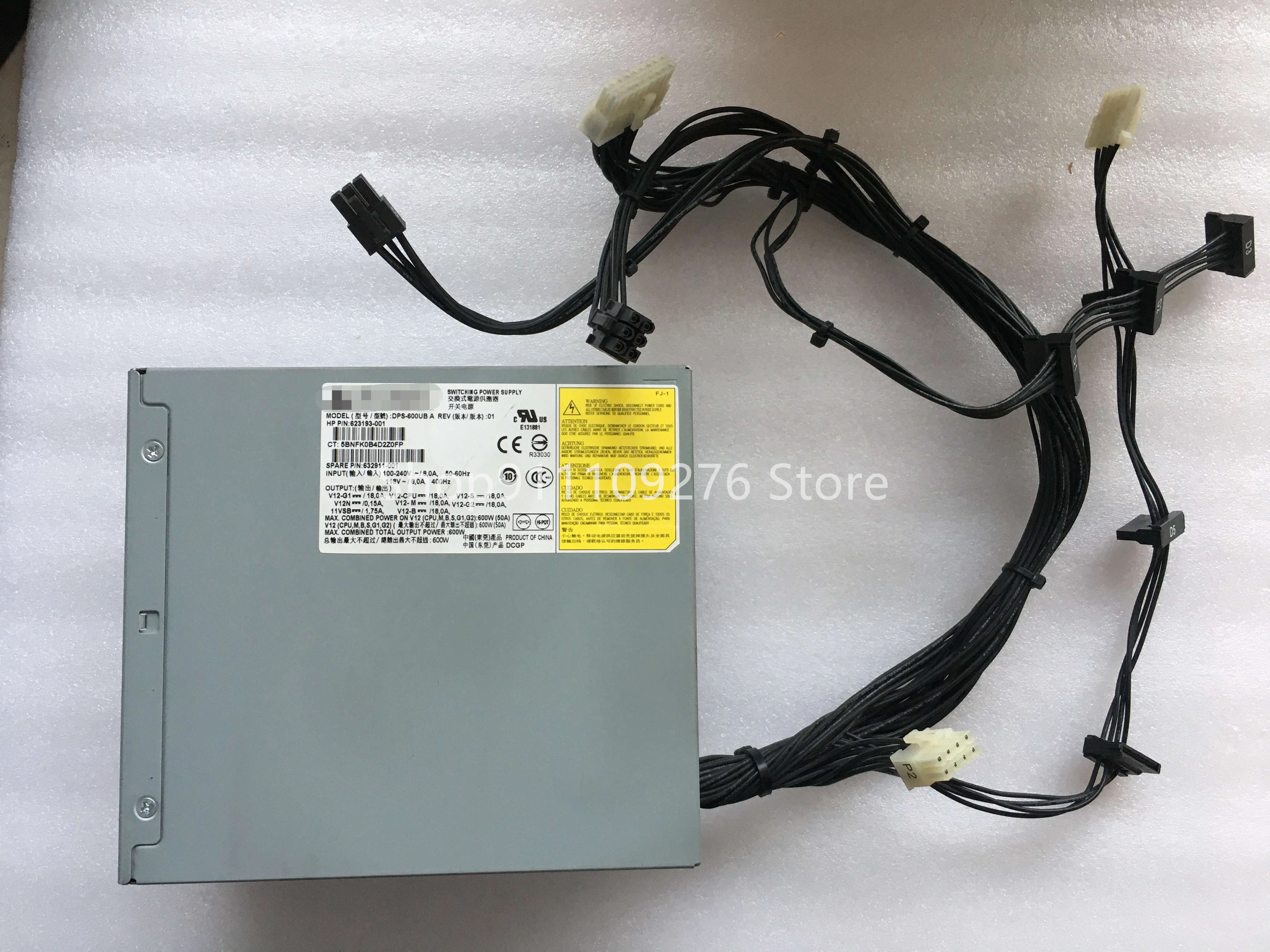 Original Psu For Hp Z420 600w Power Supply Dps-600ub A 623193-001 ...
