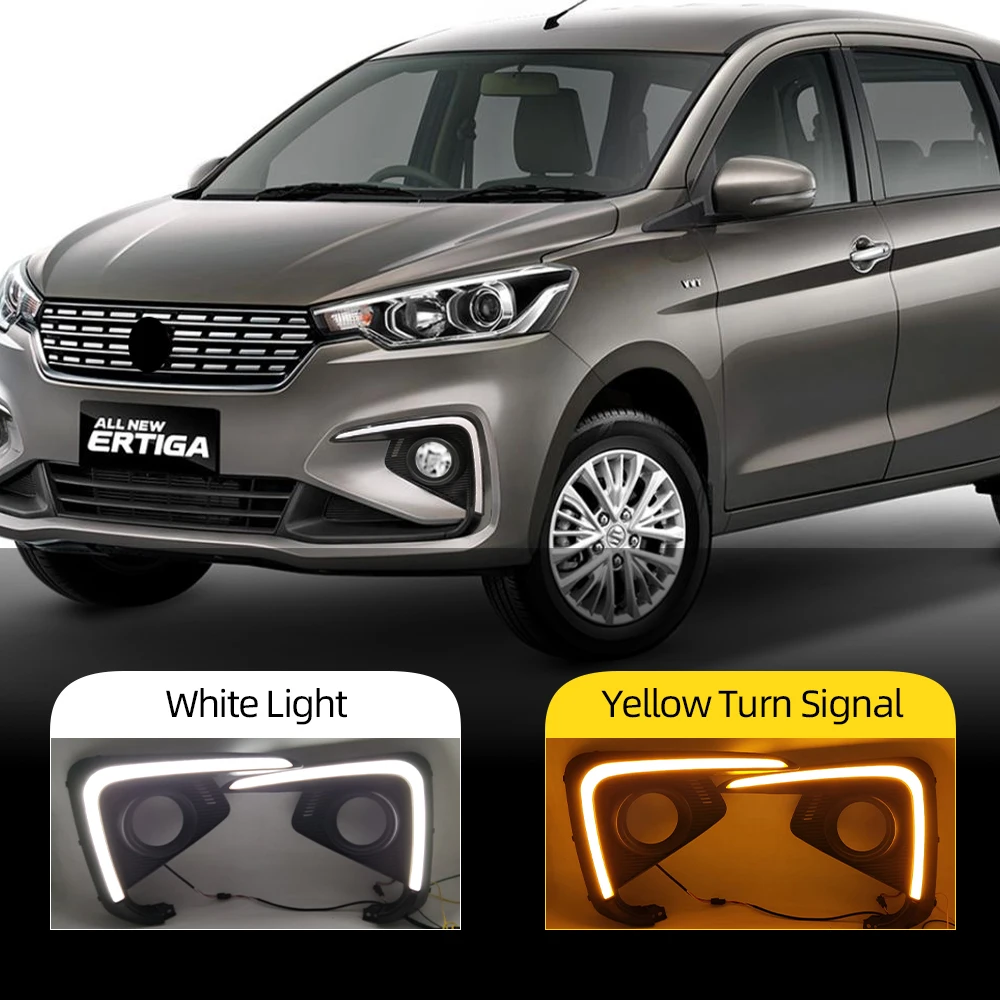 Car Flashing 2PCS LED Daytime Running Light For Suzuki Ertiga 2018 2019 ...