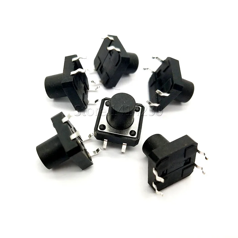20Pcs-12x12mm-Height-10mm-Panel-PCB-Momentary-Tactile-Tact-Mini-Push ...