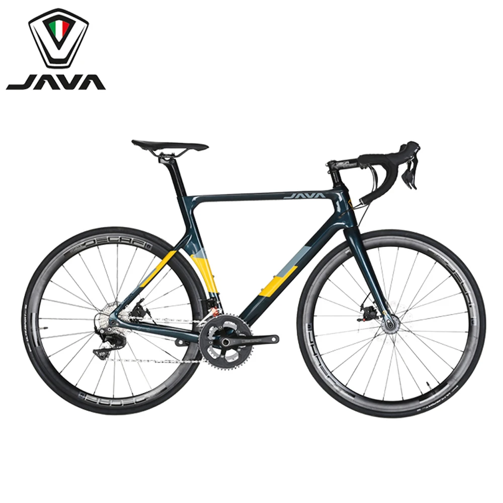 JAVA VESUVIO 카본 로드 바이크, 105 R7000 용 22 단 및 케이블 풀 유압 디스크 브레이크|자전거 ...