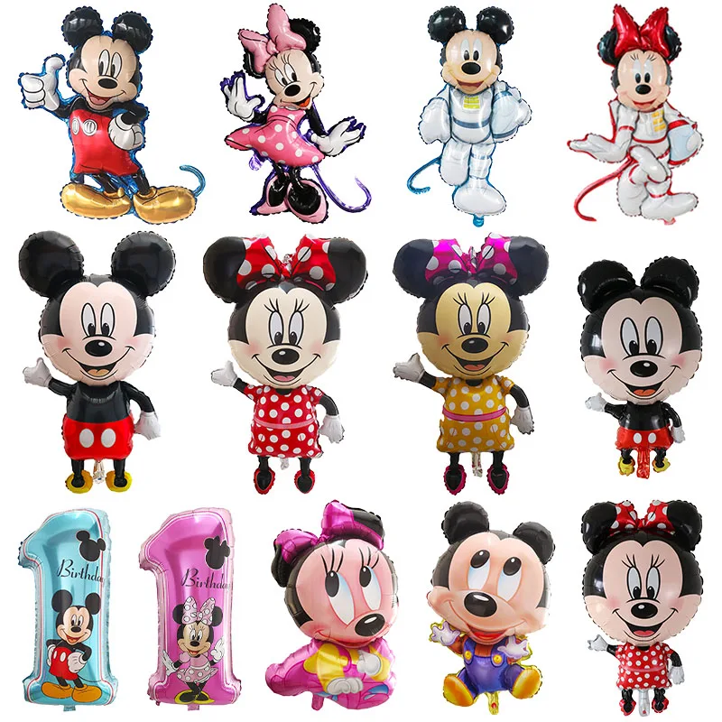 Globos grandes de Mickey Mouse para niños, decoraciones para fiesta de ...
