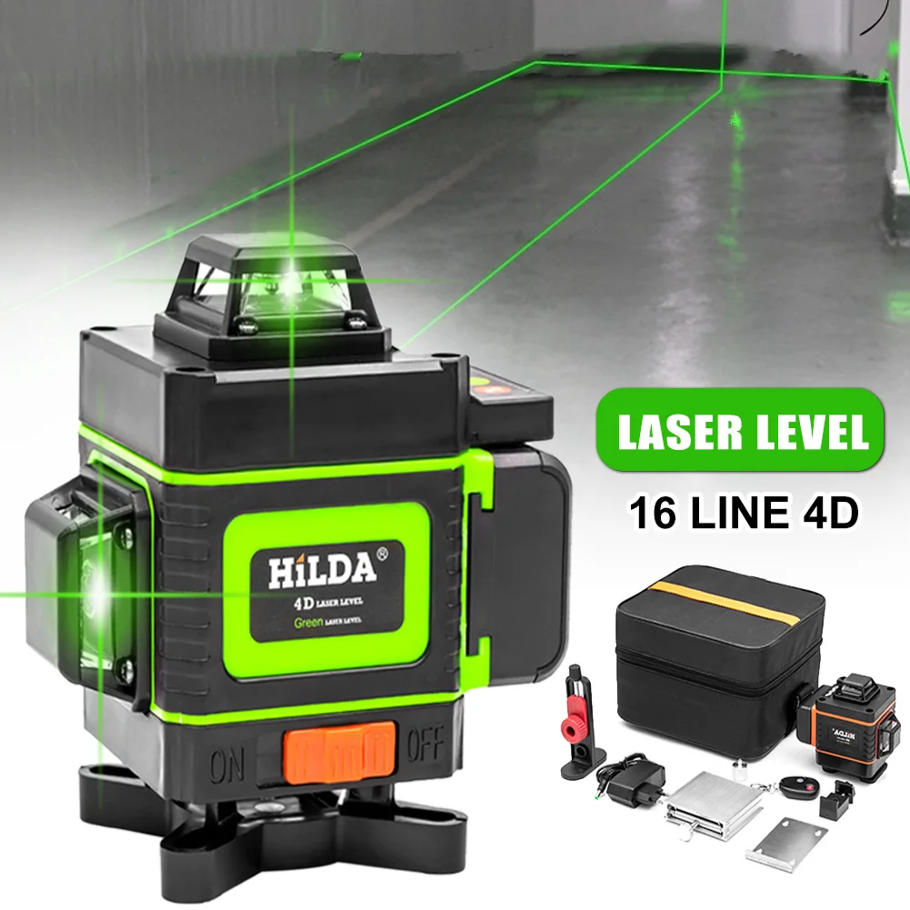 Super-Powerful-Laser-Level-16-Lines-4D-Level-Self-Leveling-360 ...