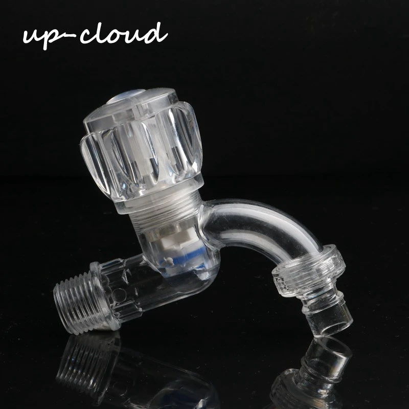 1pc 1/2" 3/4" male thread transparent faucet basin water tap garden ...