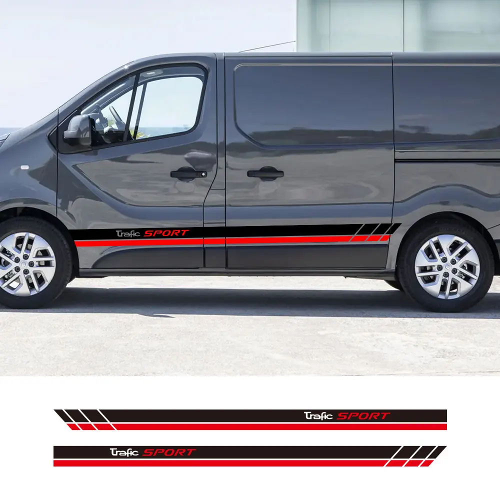 2pcs Car Door Stickers For Renault Trafic 3 2 Mk1 Mk2 Mk3 Tuning ...