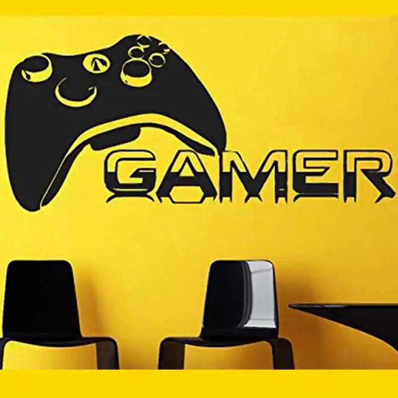 Gamer decalque gamer adesivos de parede nome decalque cartaz decoração ...