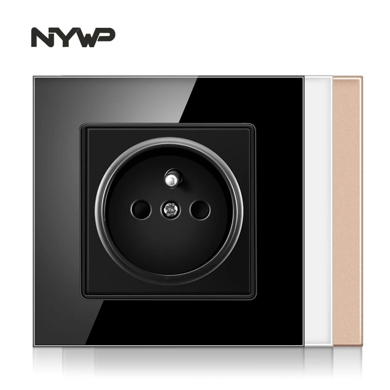 Nywp French standard plug, glass wallboard, French power supply, 16a ...