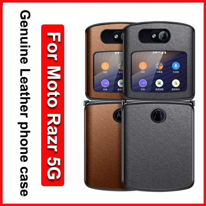 For-Moto-Razr-2020-Case-For-Moto-Razr-cover-Luxury-Genuine-Leather-flip ...