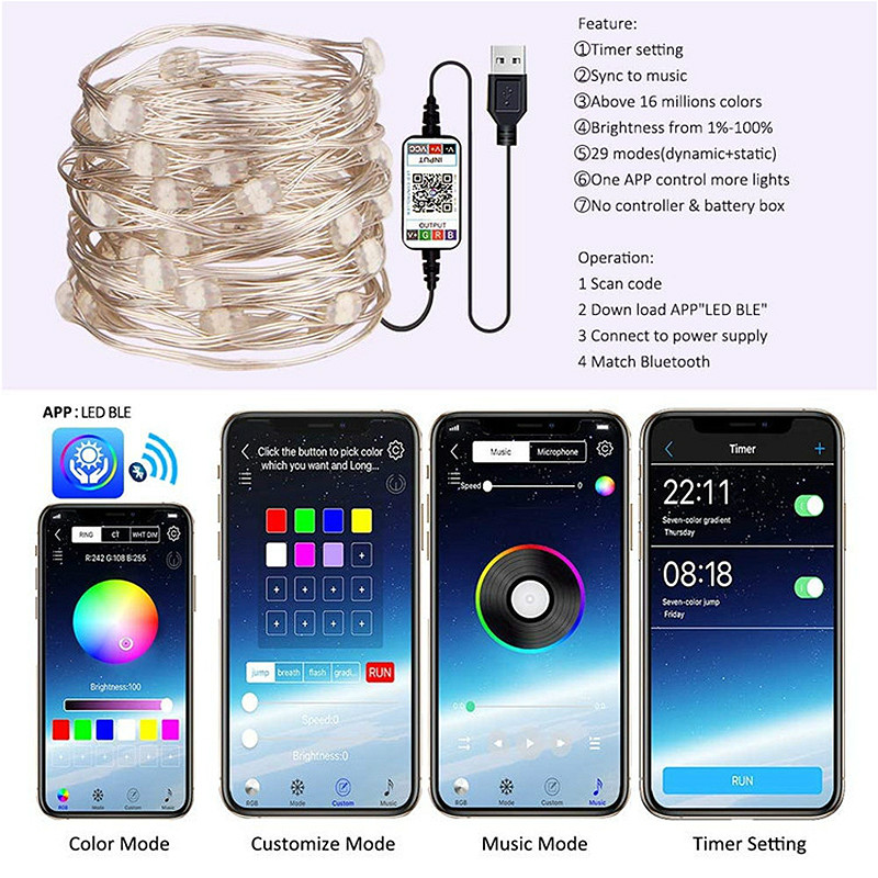 Personalized LED String Lights | asghedom.com