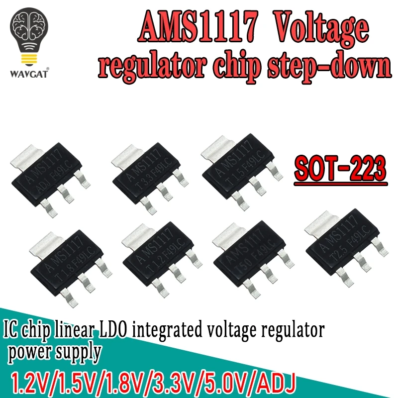 Ams1117 Series Ams1117-3.3v Ams1117-adj Ams1117-1.8v Ams1117-1.2v Ams1117-5.0v Ams1117-3.3 ...