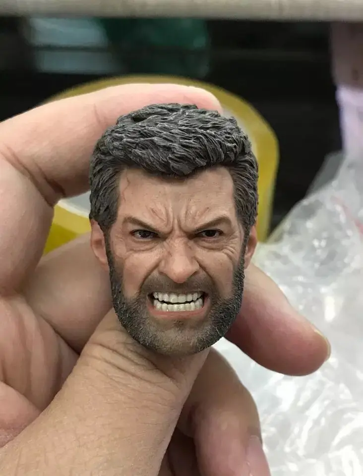 1/6 Scale Wolverine Head Carving Model Male Angry Ver. Angry Wolverine ...