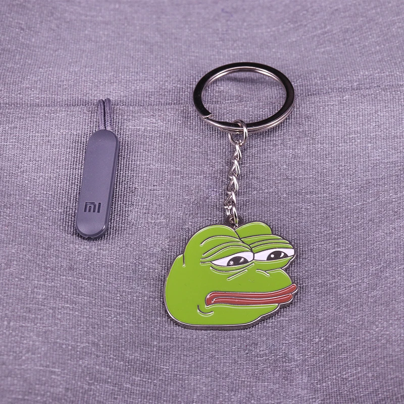 Sad Pepe Key Chain Sad Frog Charms Key Ring, Women And Men Accessories ...