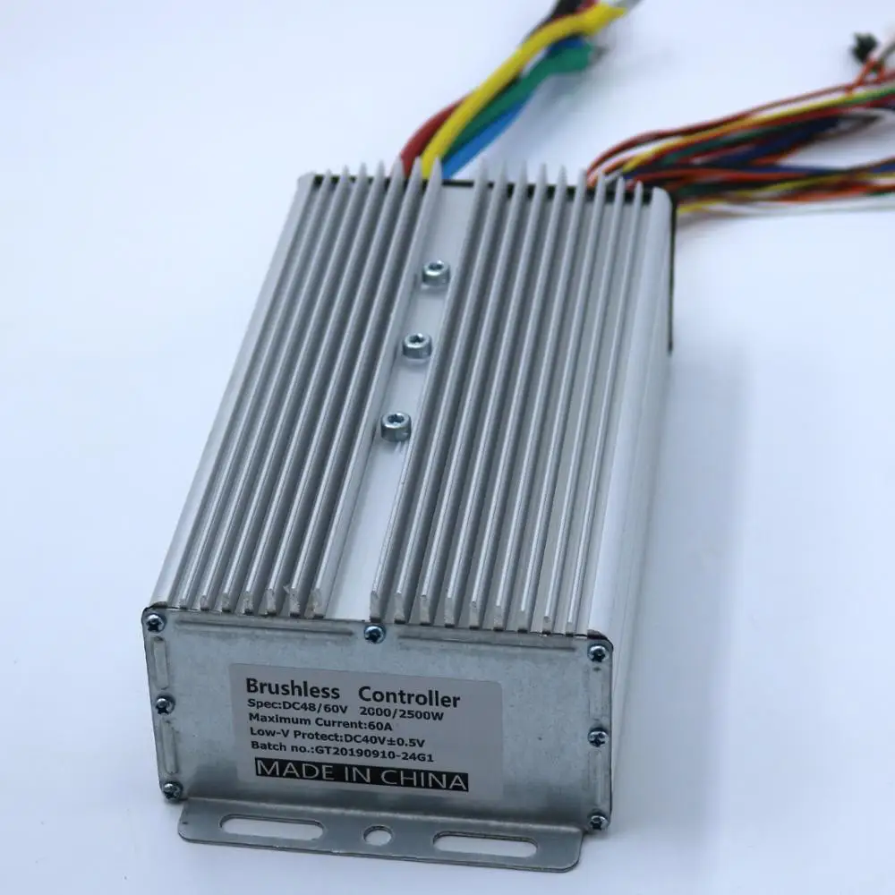 GREENTIME 24 MOSFET 2000W/2500W 48-60V 60Amax BLDC motor controller, EV brushless speed controller